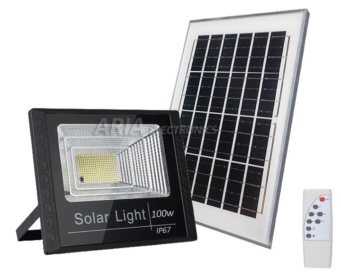 Ηλιακός Προβολέας 100w με Αισθητήρα Κίνησης