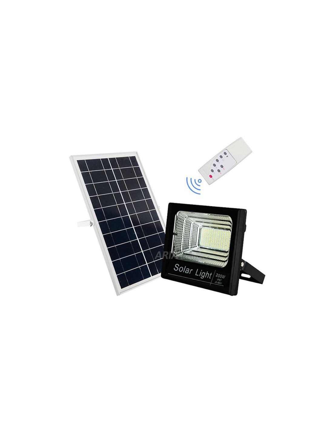 Led Προβολέας με Solar Panel 200w